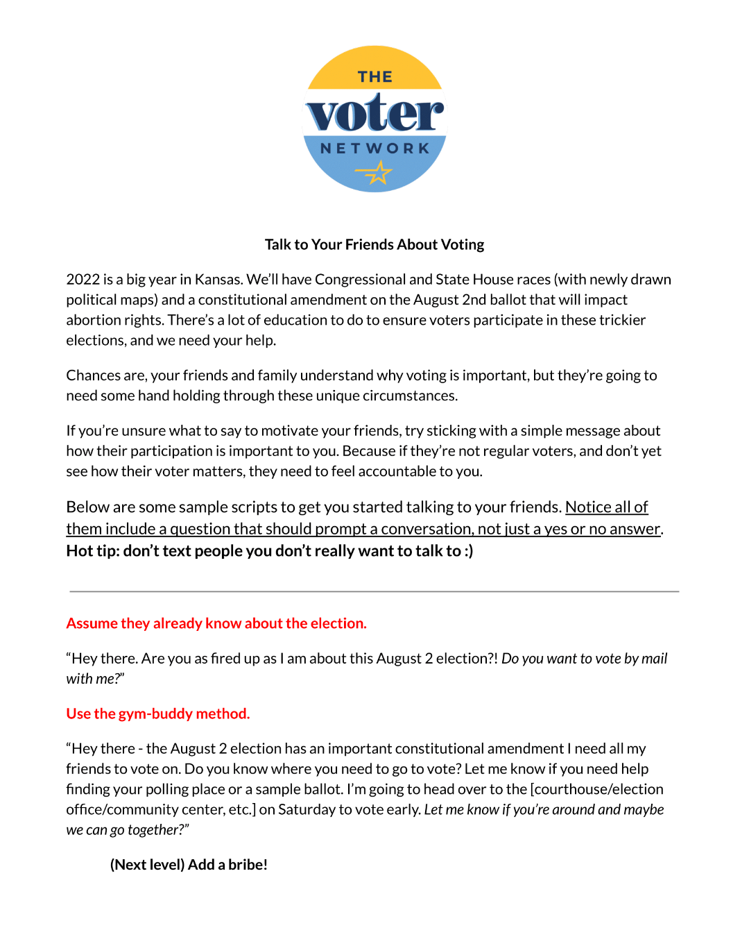 toolkit - The Voter Network